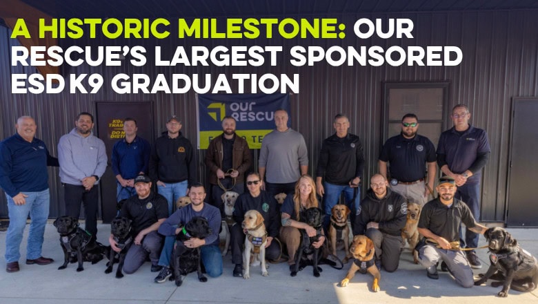 A Historic Milestone: Our Rescue’s Largest Sponsored ESD K9 Graduation ...